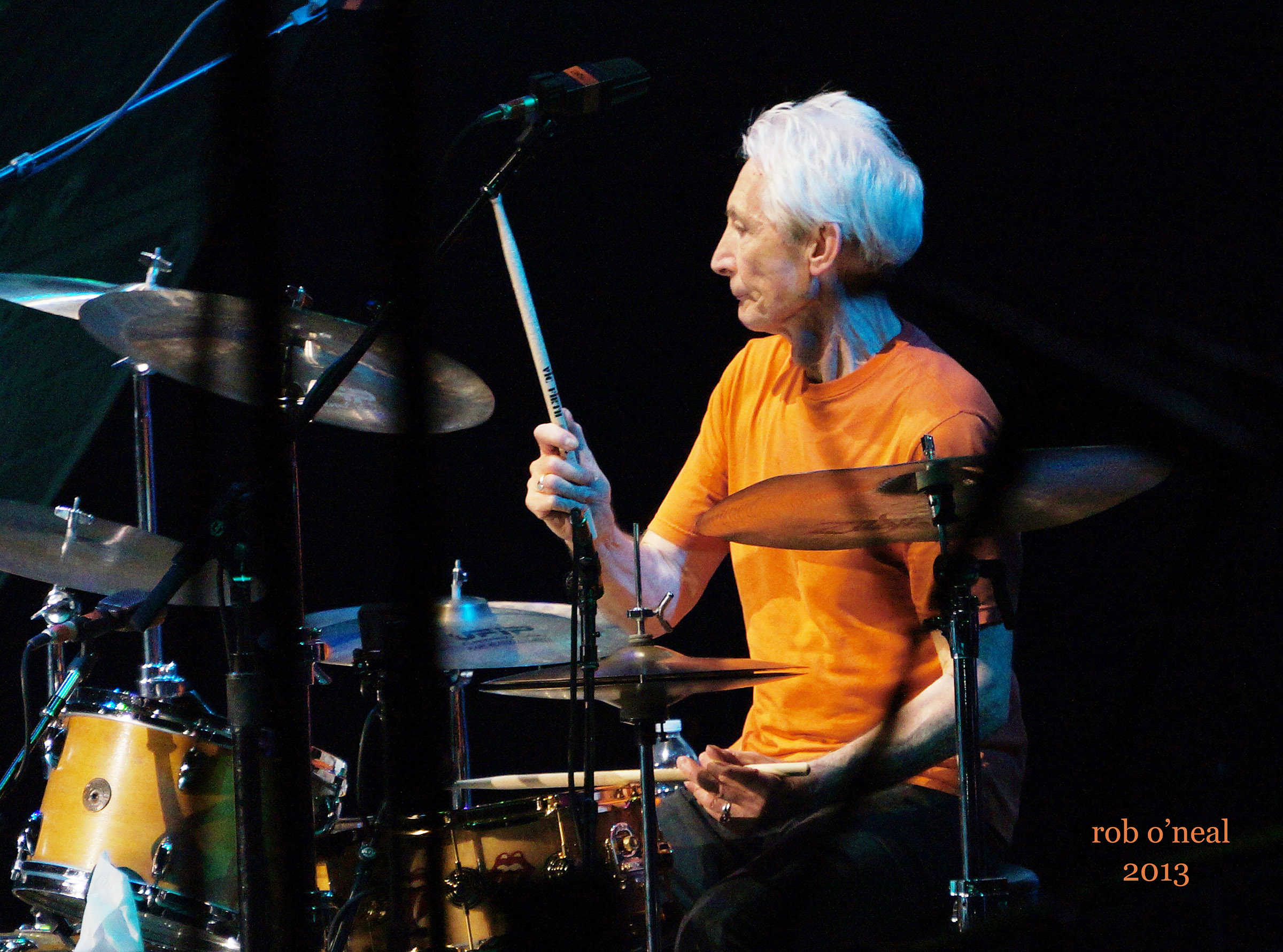 Rolling Stones Drummer Charlie Watts. Rob O'neal shares his Cuba Stones ...